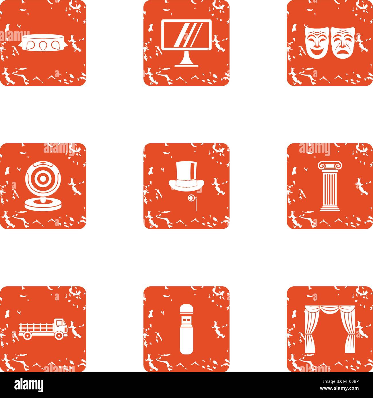 Submission icons set, grunge style Stock Vector Image & Art - Alamy
