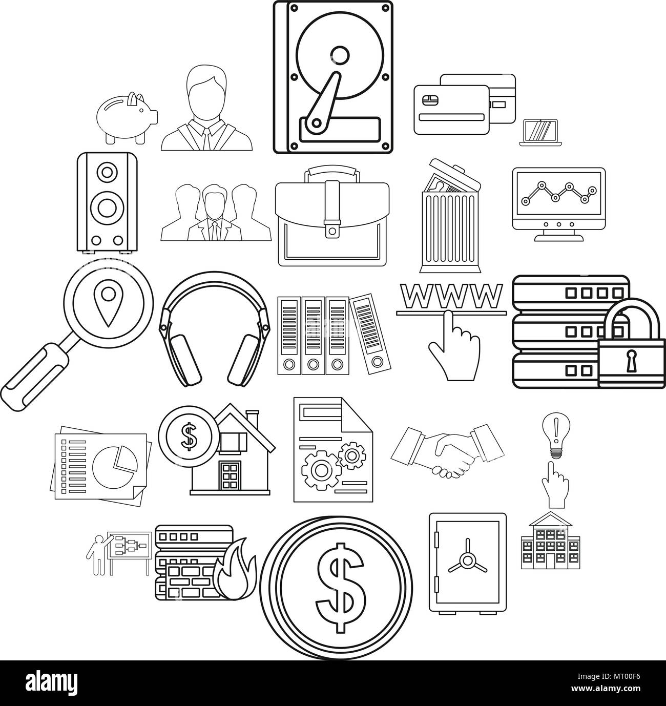 Servant Icons Set Cartoon Style Stock Vector Image And Art Alamy