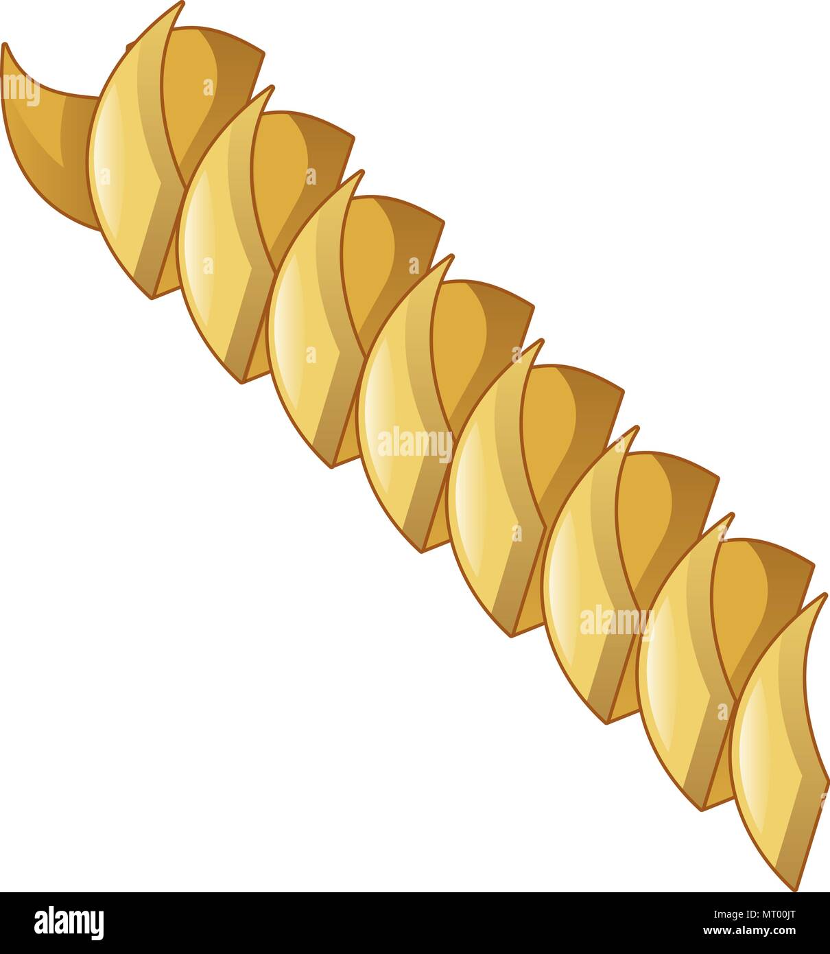Fusilli pasta icon, cartoon style Stock Vector Image & Art - Alamy