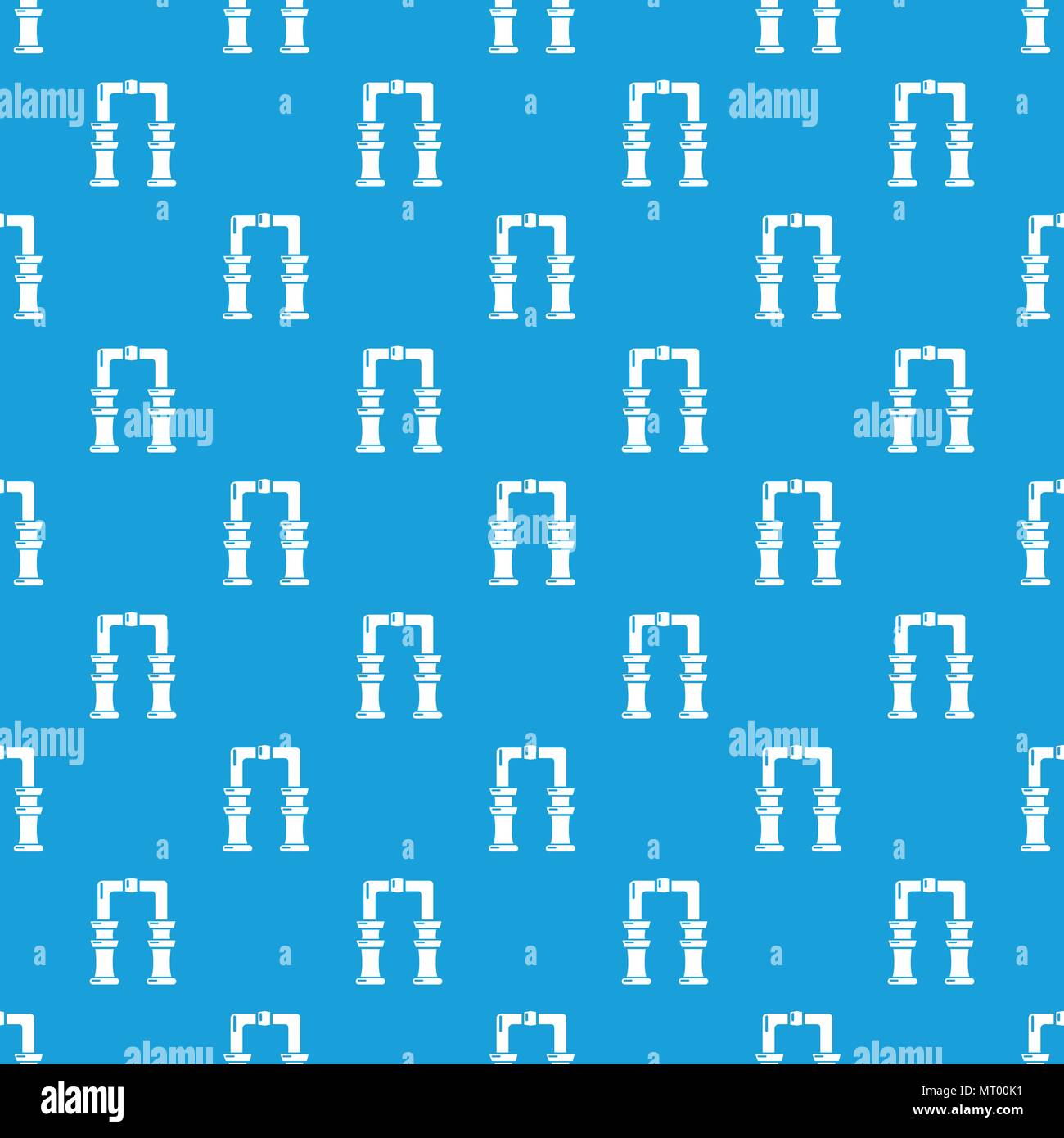 Blue brick pillar Stock Vector Images - Alamy
