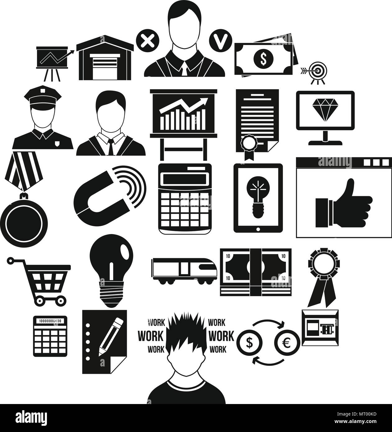 Money Transfer Icons Set Cartoon Style Stock Vector Image And Art Alamy