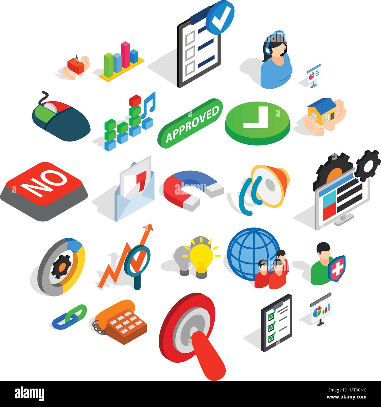 Personnel icons set, simple style Stock Vector Image & Art - Alamy