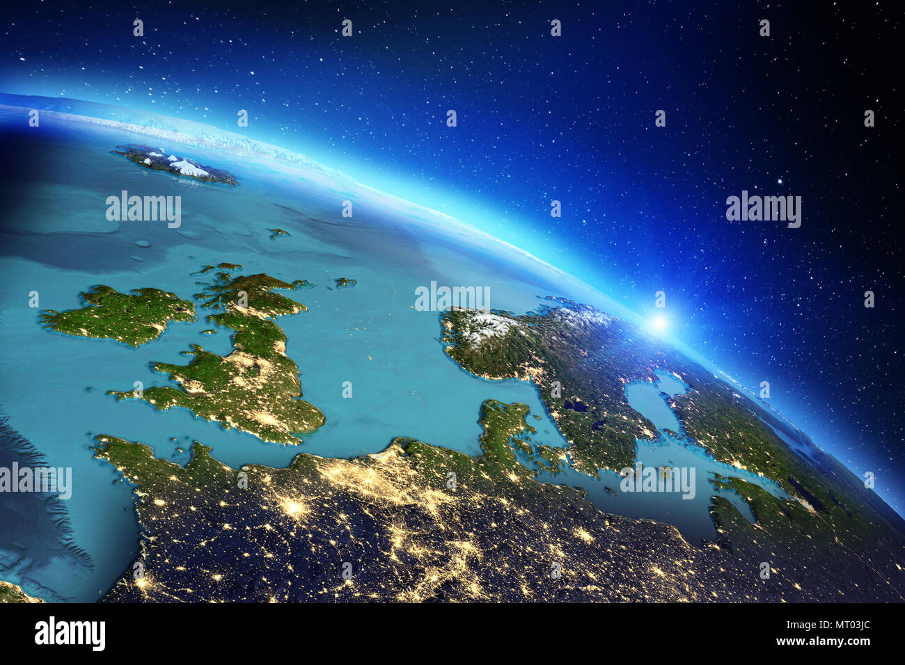 Planet Earth geography. 3d rendering Stock Photo - Alamy