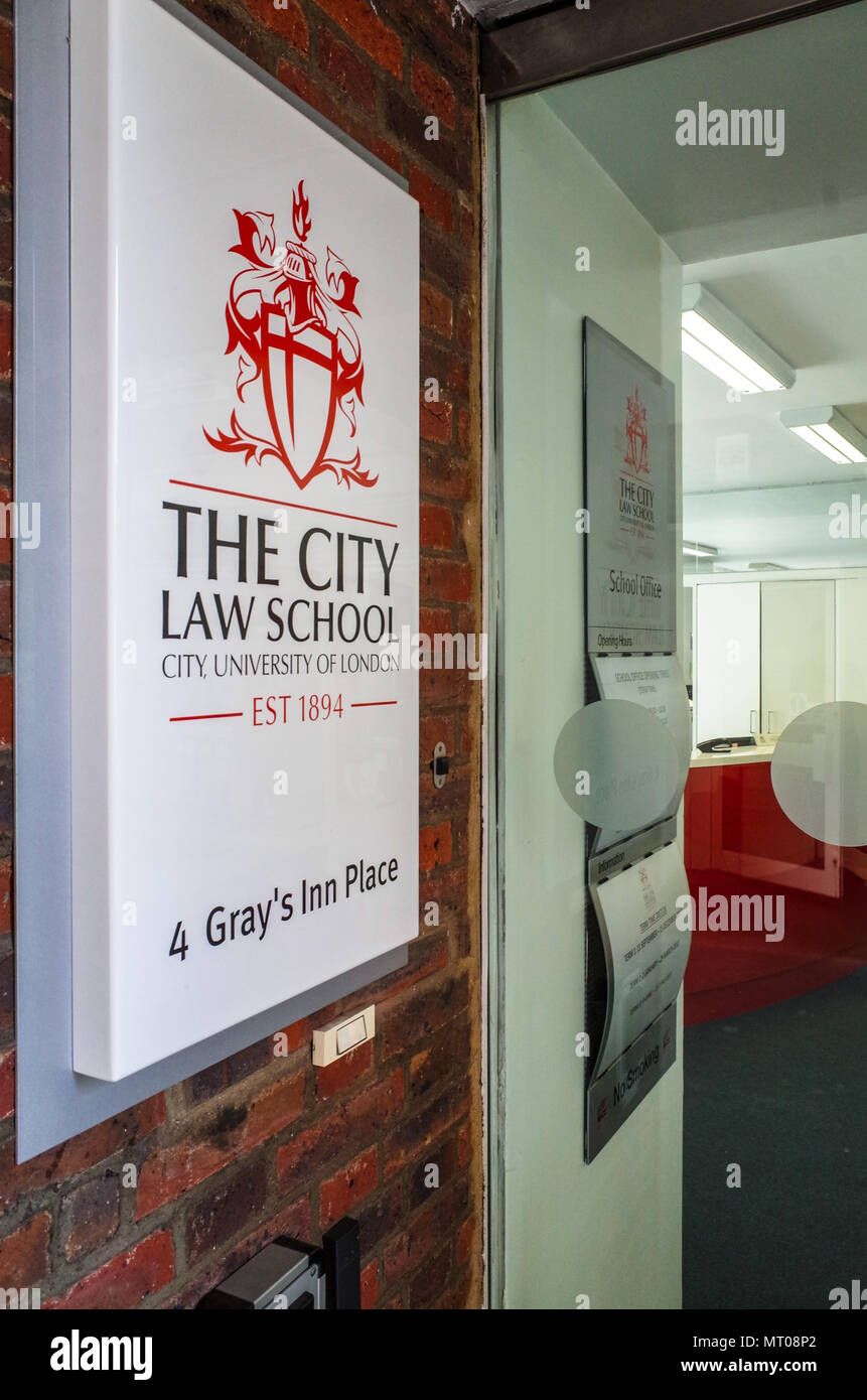 The City Law School City University of London, in Grays Inn Place ...