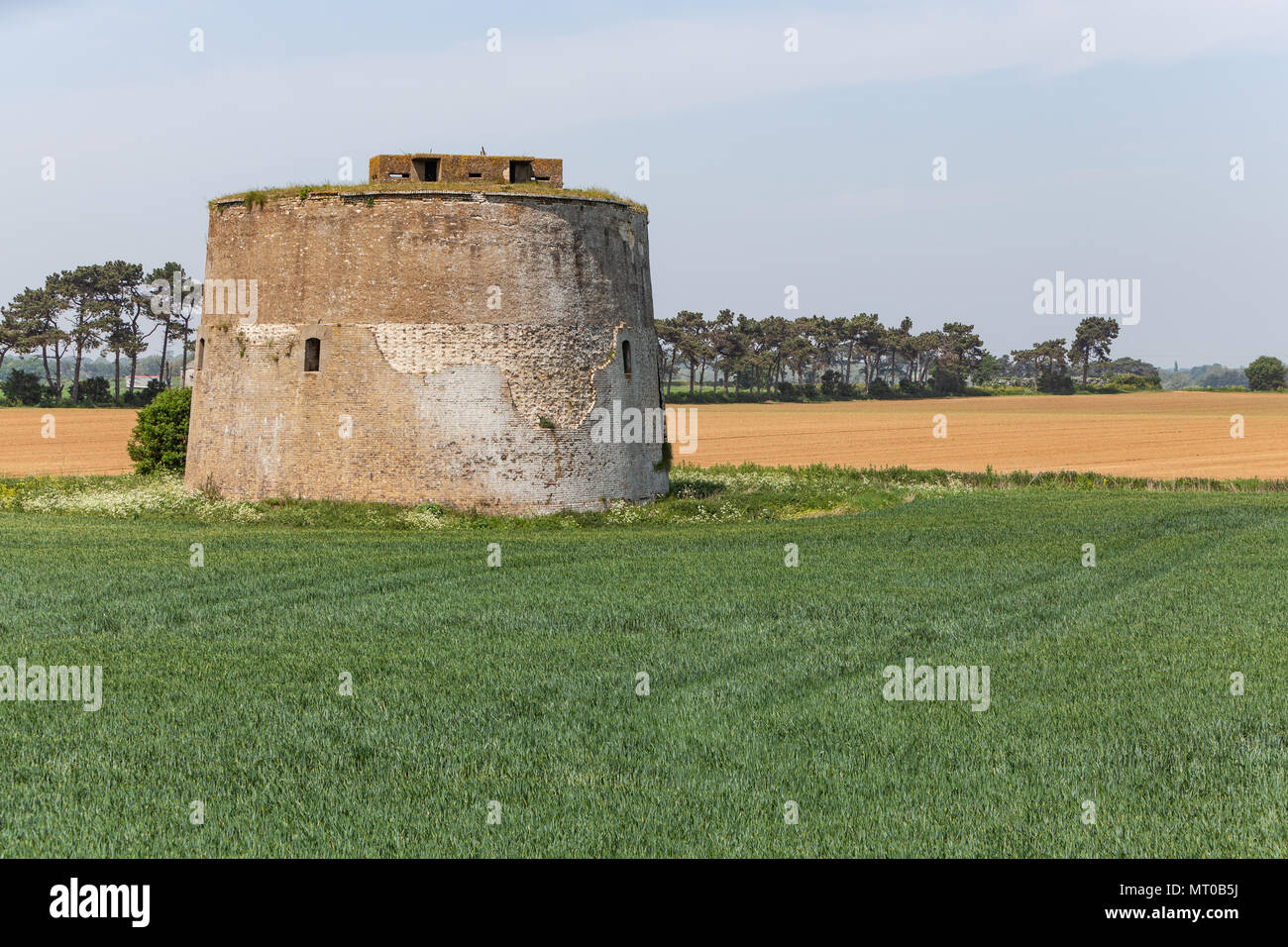 martello tower shingle street suffolk Stock Photo - Alamy
