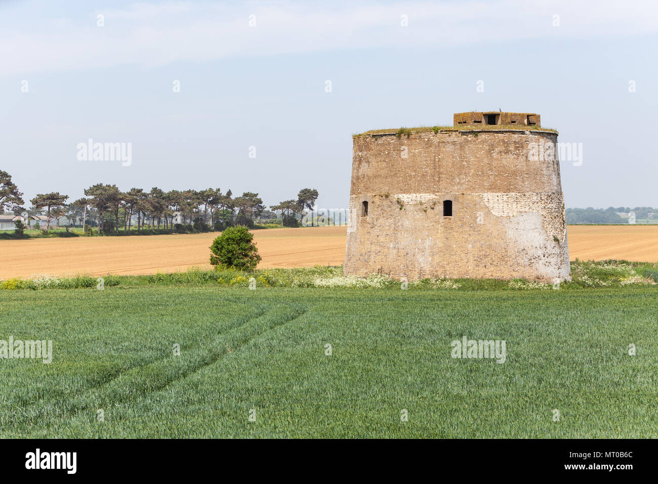 martello tower shingle street suffolk Stock Photo - Alamy