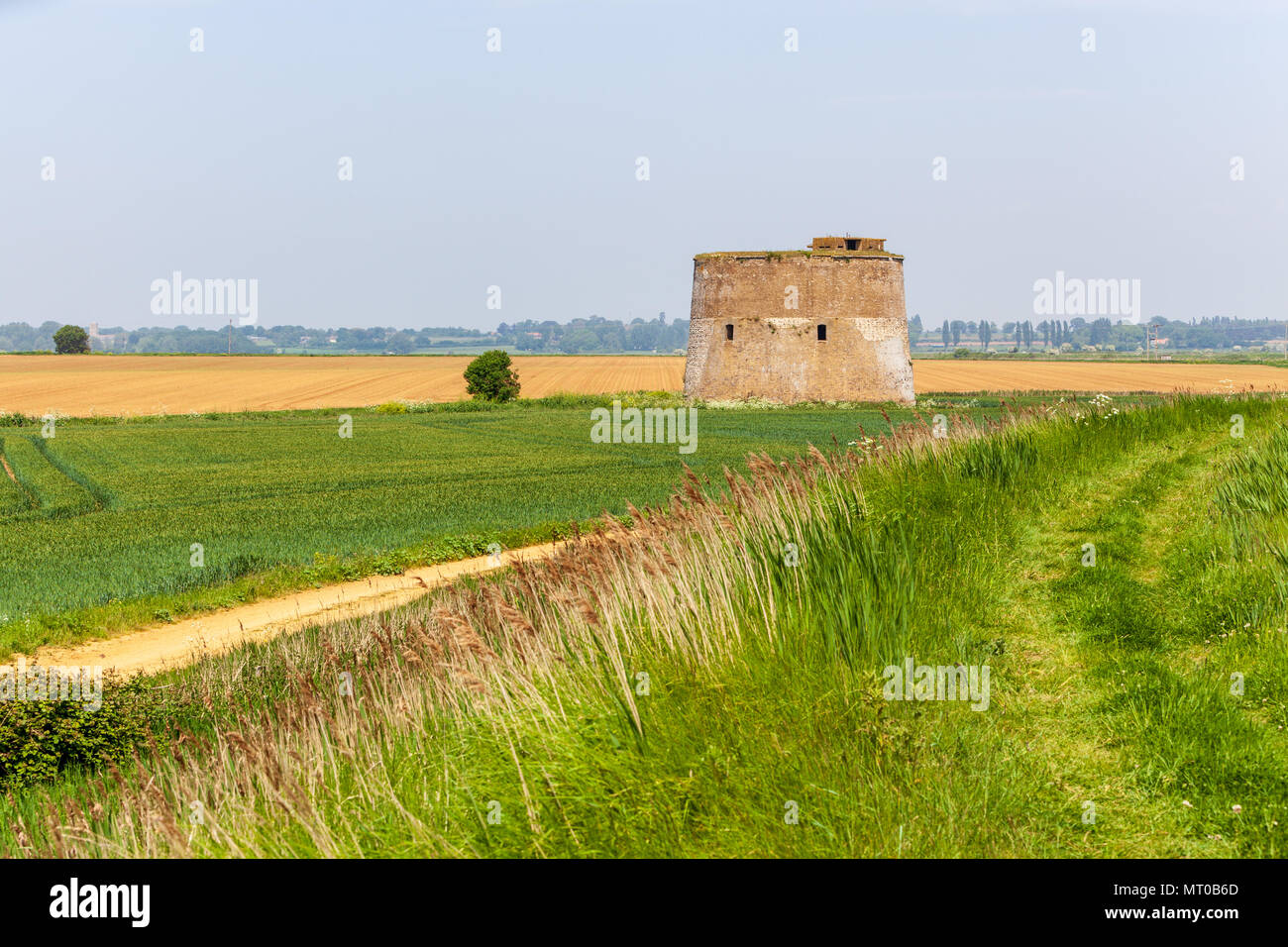 martello tower shingle street suffolk Stock Photo - Alamy