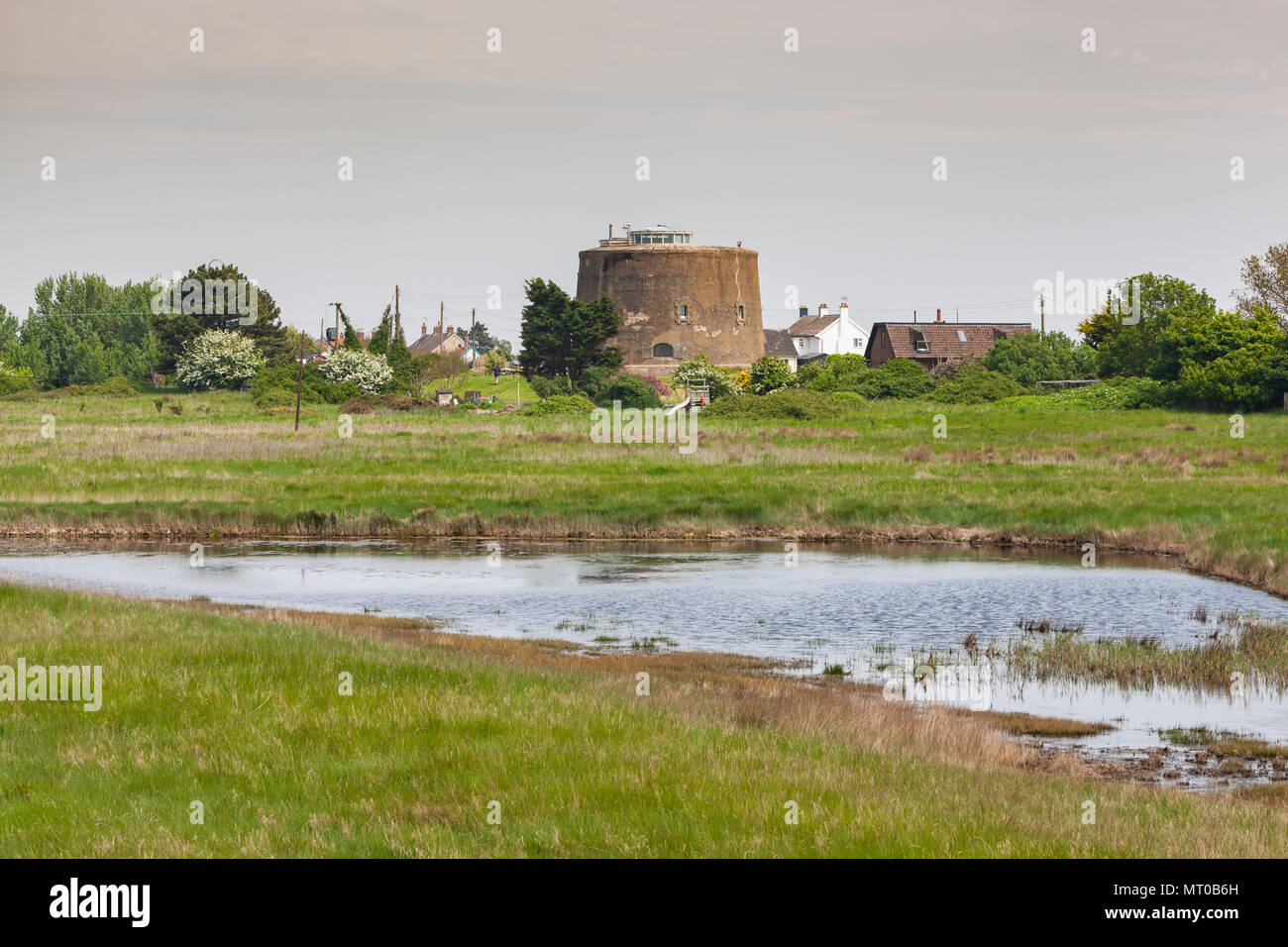 martello tower shingle street suffolk Stock Photo - Alamy