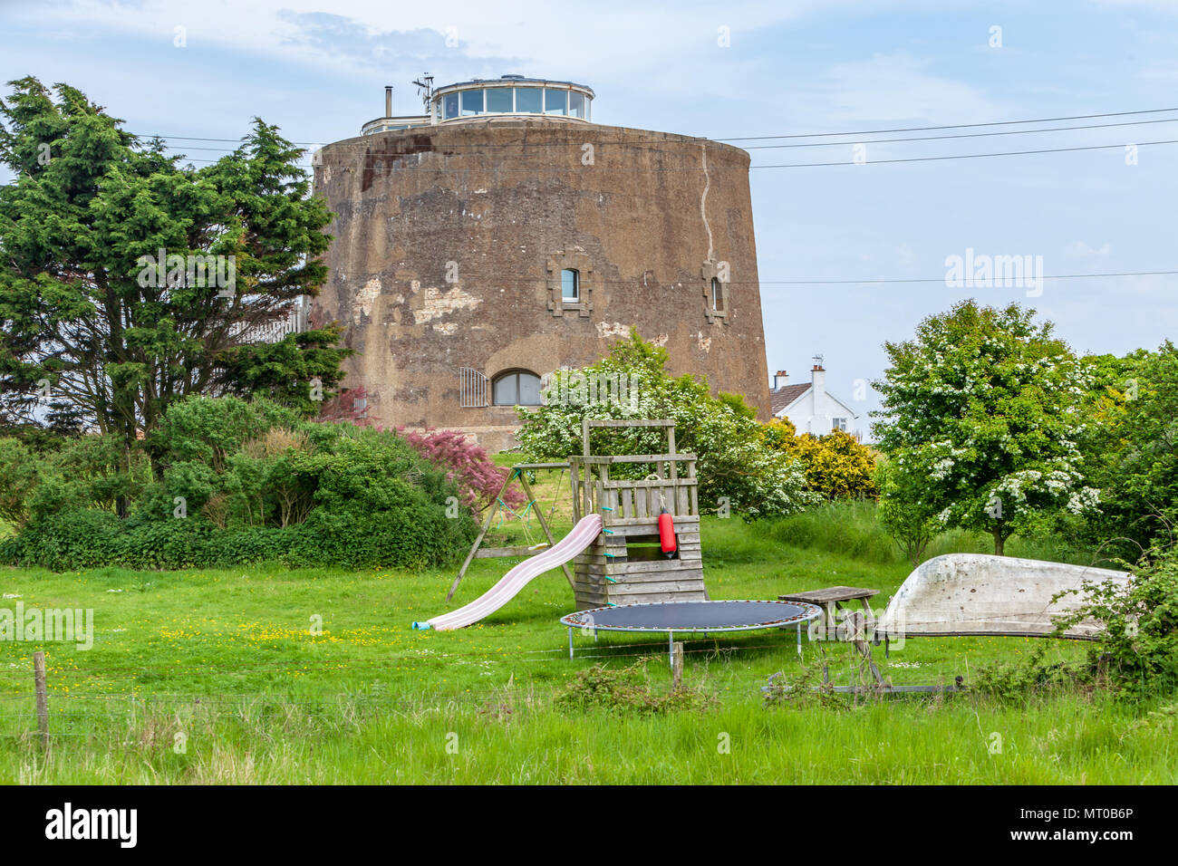 martello tower shingle street suffolk Stock Photo - Alamy