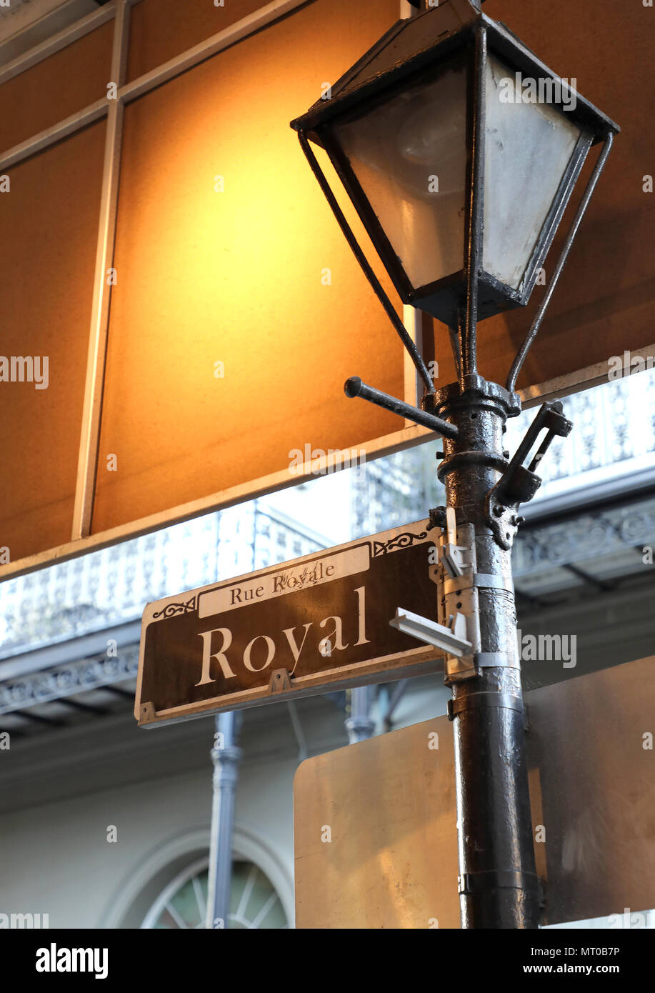 Royal Street Light in New Orleans City Louisiana Stock Photo - Alamy