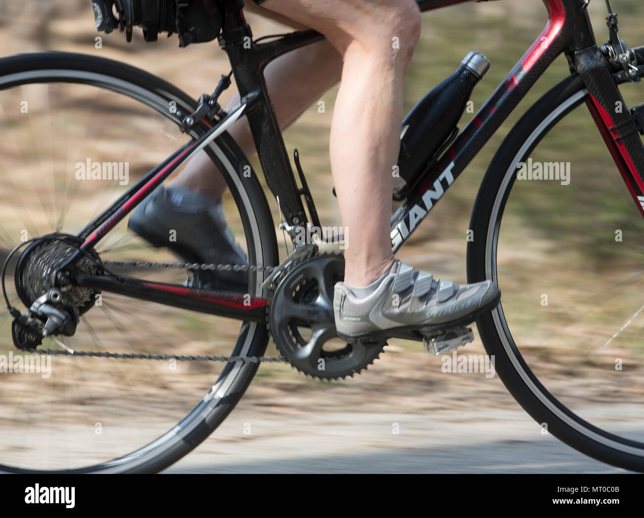 Woman on road bike hi-res stock photography and images - Alamy