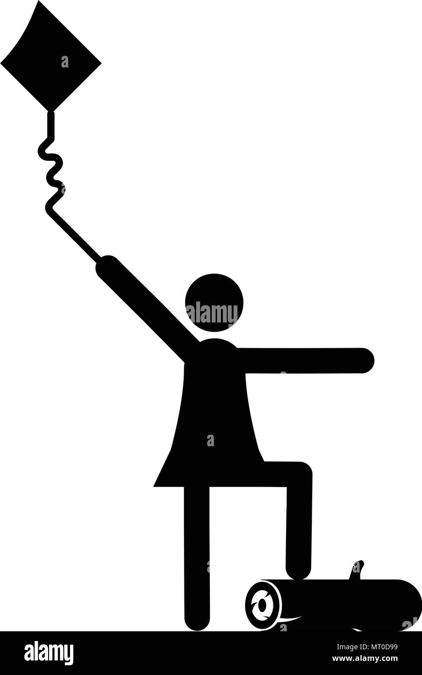 Kite flying sign Stock Vector Images - Alamy