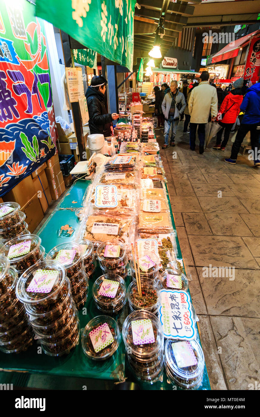 Indoor Omicho Ichiba, Omicho Market, largest fresh food market in ...
