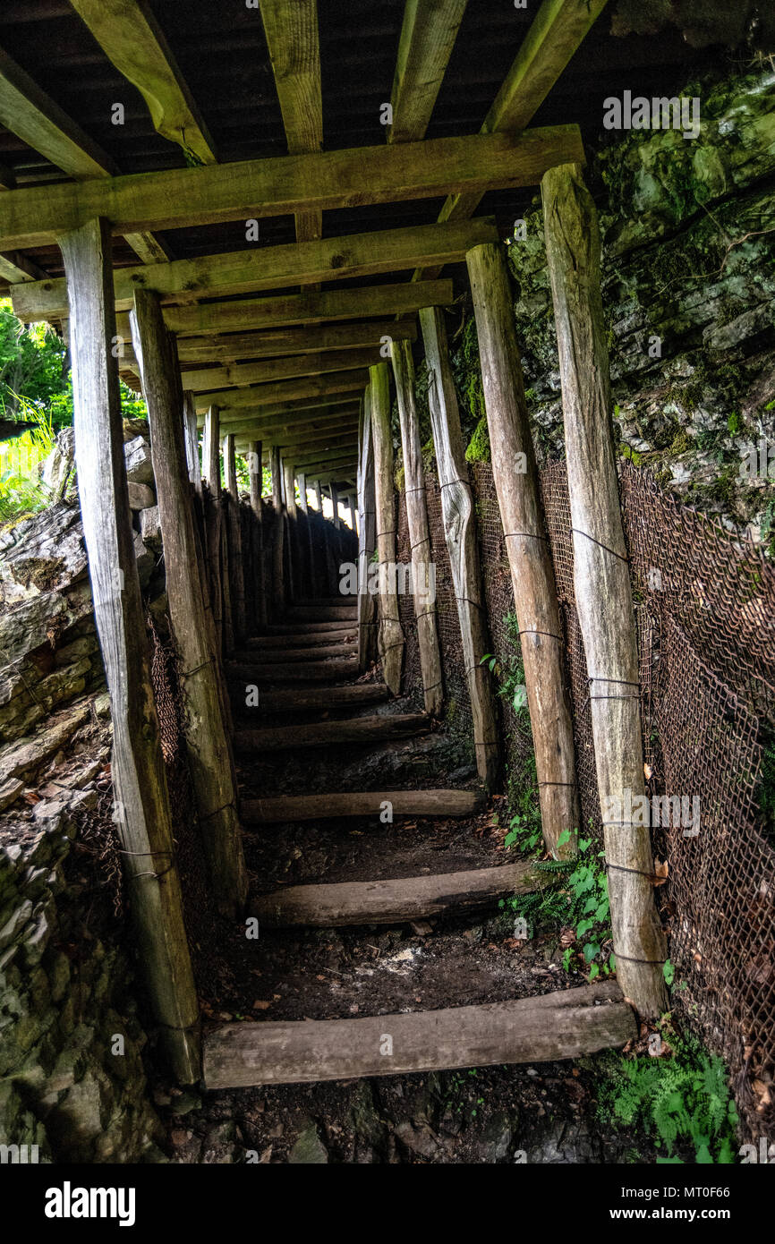 First World War Italian army fortifications and trenches between Na ...