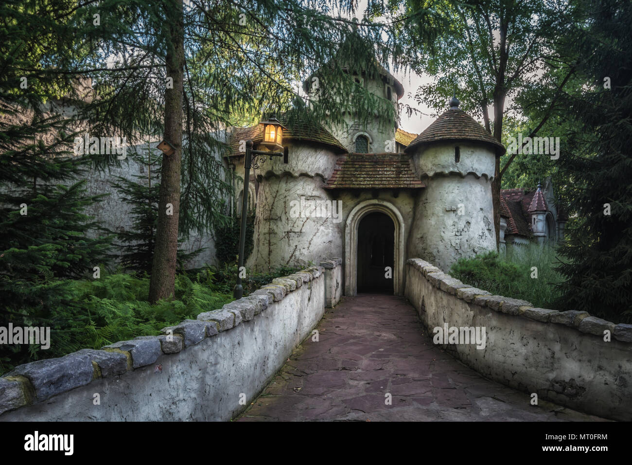 Kaatsheuvel, Netherlands, August 19 , 2017: The fairytaile castle in ...