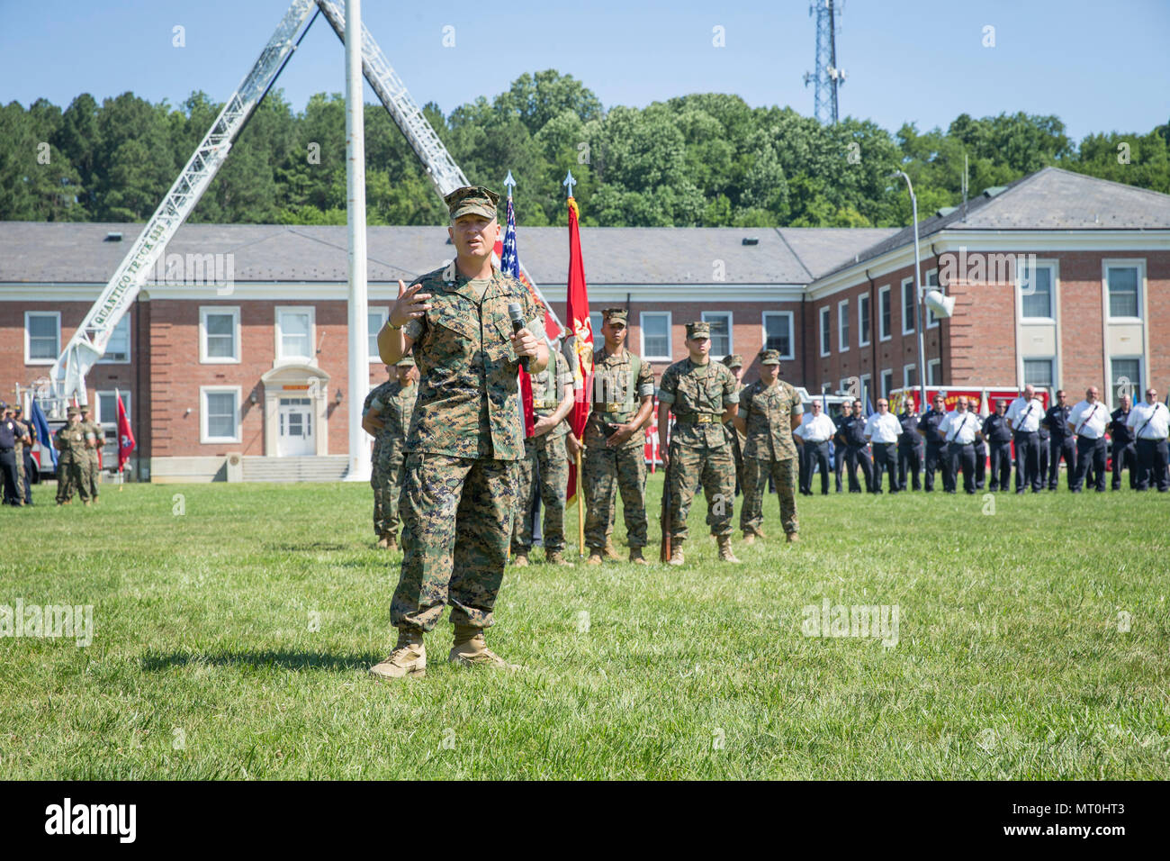 U.S. Marine Corps Lt. Col. Robert E. Cato II, outgoing commanding ...
