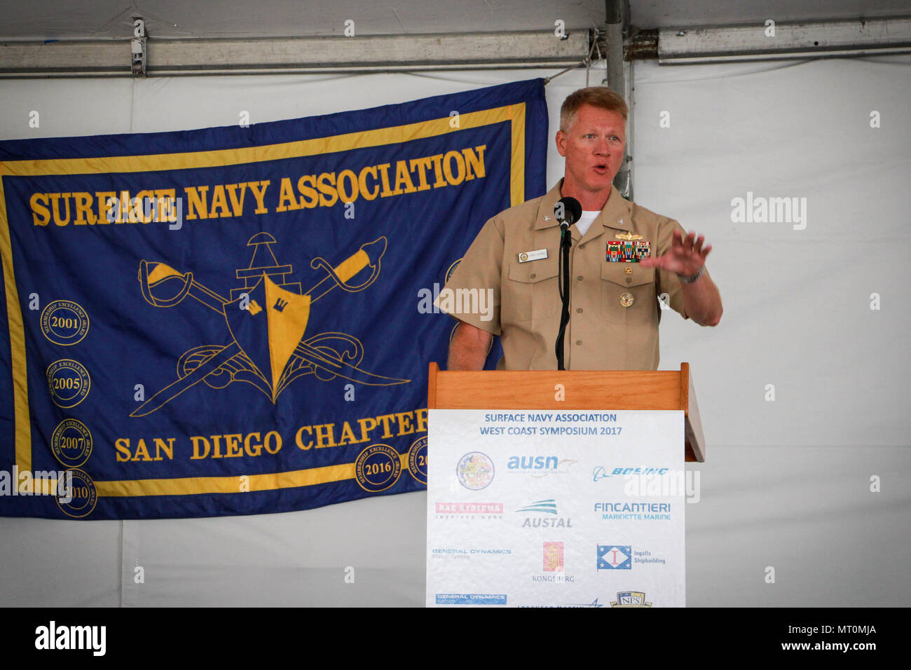Capt. Chris Barnes, deputy commander of the Naval Surface and Mine ...