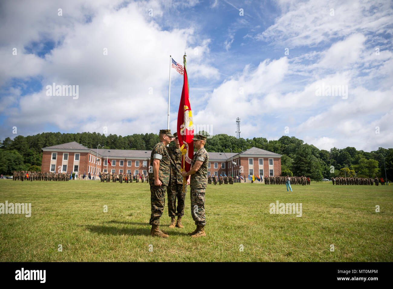 U.S. Marine Corps Col. Todd J. Oneto, outgoing commanding officer ...