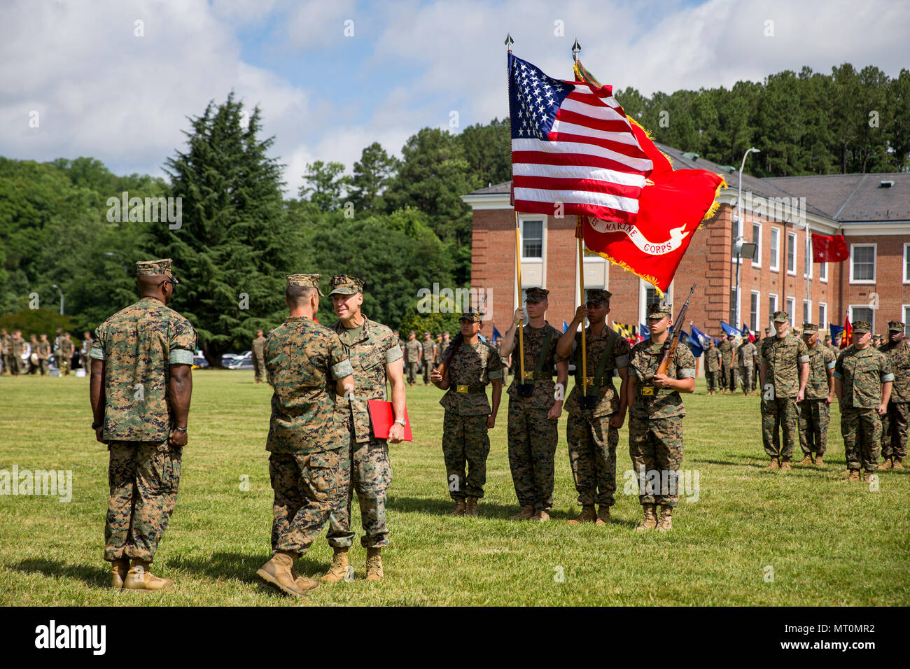 U.S. Marine Corps Col. Todd J. Oneto, outgoing commanding officer ...