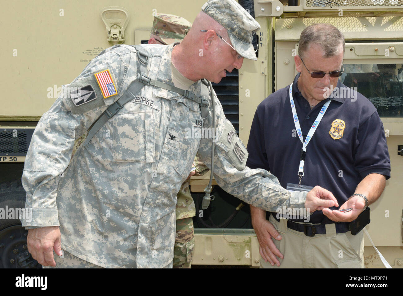 Indiana National Guard Col. Robert D. Burke, 76th Infantry Brigade ...