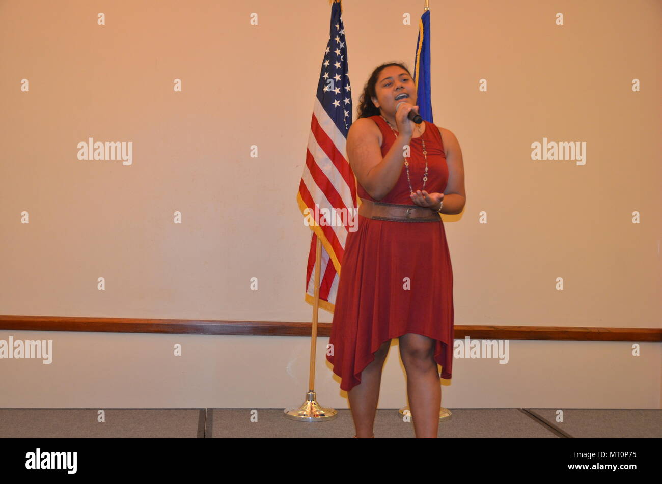 Noelle Sharp of Joint Base San Antonio-Randolph performs during the Air ...