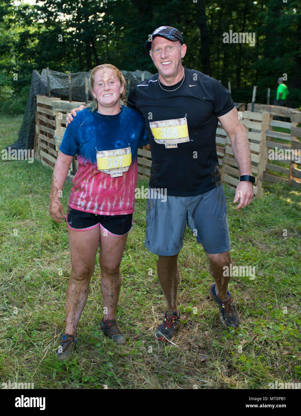 Participants pose for a photo during the annual Marine Corps Marathon ...