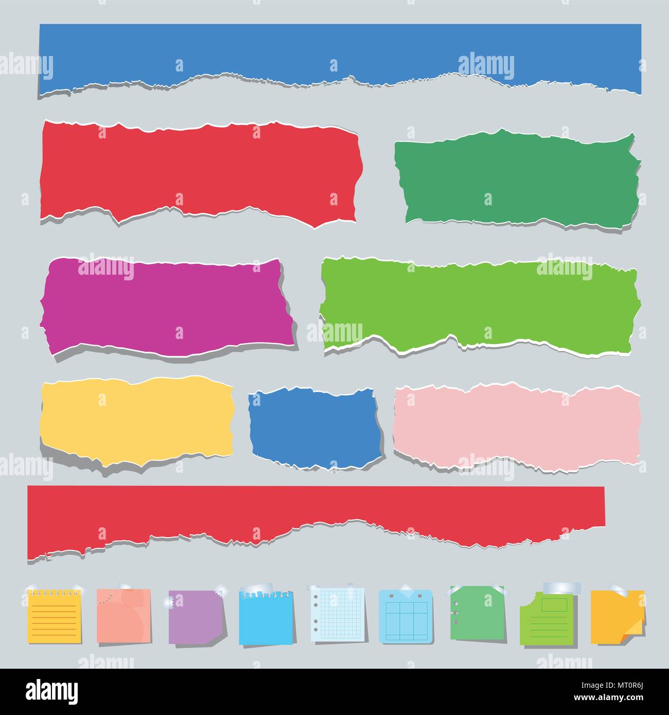 Scrap paper color set Stock Vector Image & Art - Alamy