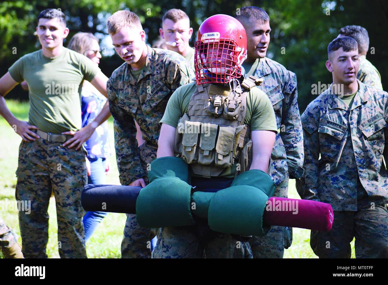Marines who particpated in the Pugil sticks event, did so in honor of Lt. Weeden Osborne ...
