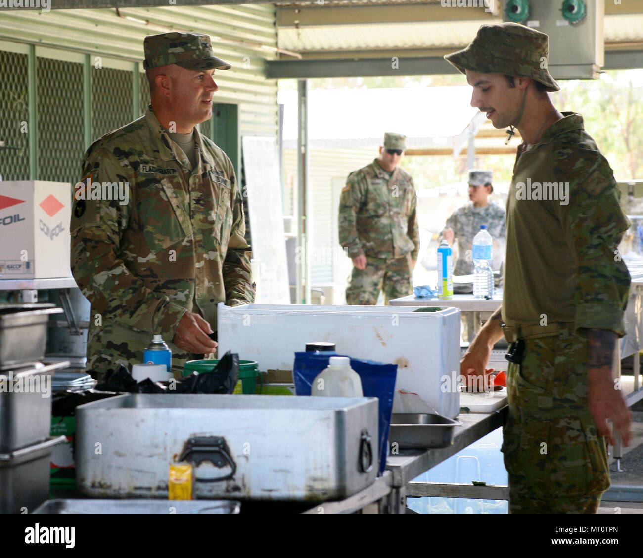 Col. Brent Flachbart the Army National Guard operations division chief ...