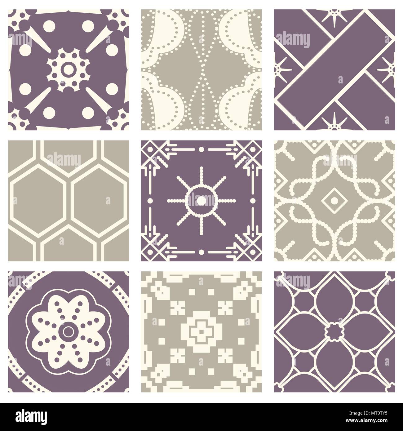 Classic vintage elegant pastel violet seamless abstract pattern ...