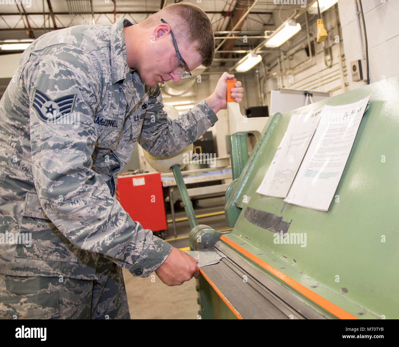U.S. Air Force Staff Sgt. Anthony McConnell, an aircraft structural ...