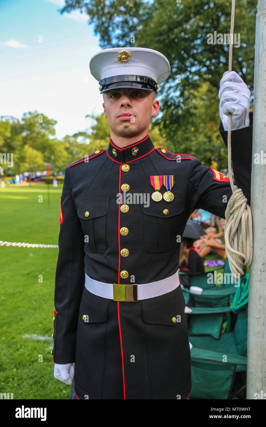 Lance Corporal Tomas Barrientos with Marine Barracks Washington D.C ...
