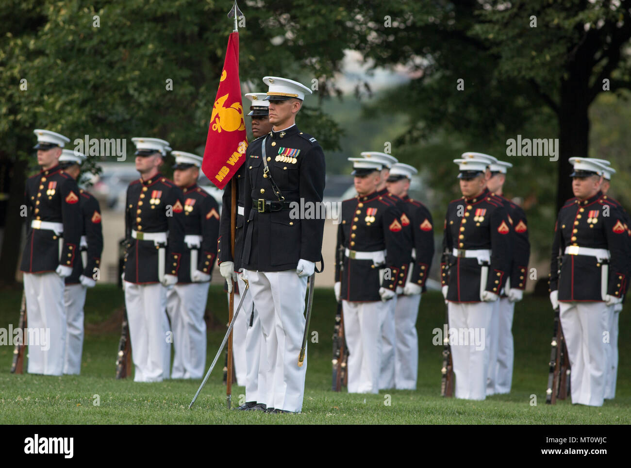 Captain Patrick McConnell, Alpha Company commander, Marine Barracks ...