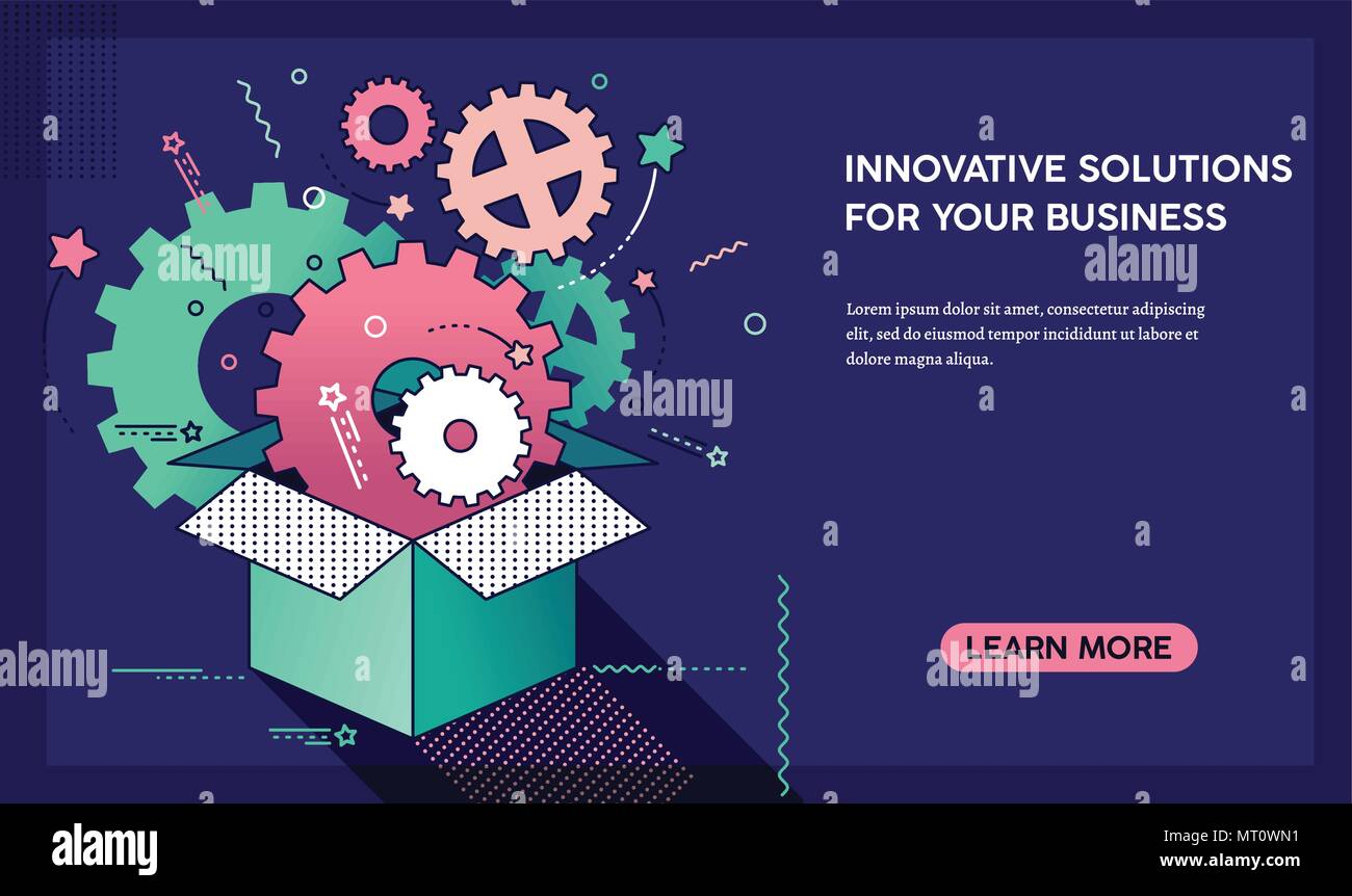 outside the box innovation banner Stock Vector Image & Art - Alamy