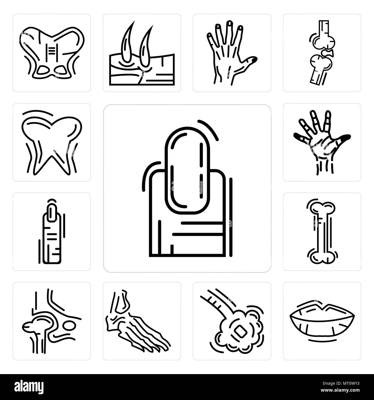 Pointing bones Stock Vector Images - Alamy