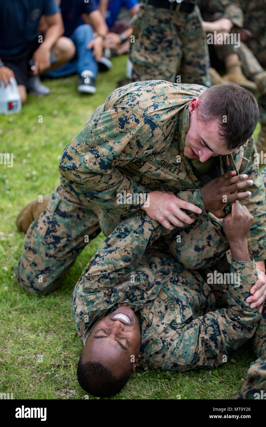 U.S. Marines with Marine Aviation Logistics Squadron (MALS) 12 grapple ...