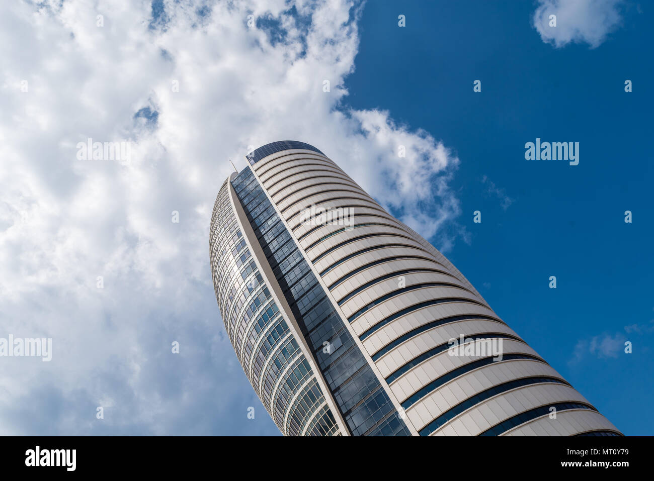 Israel, Haifa - 8th october 2017: Sail tower designed by Dina Ammar ...