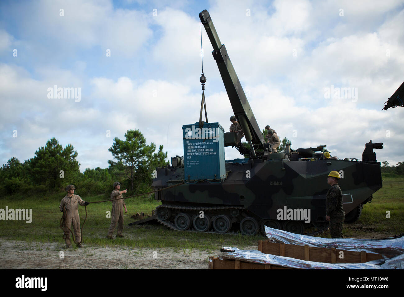U.S. Marines with 2nd Assault Amphibian Battalion, 2nd Marine Division ...