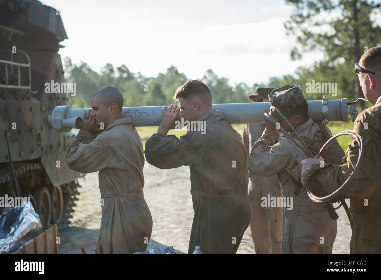 U.S. Marines with 2nd Assault Amphibian Battalion, 2nd Marine Division ...