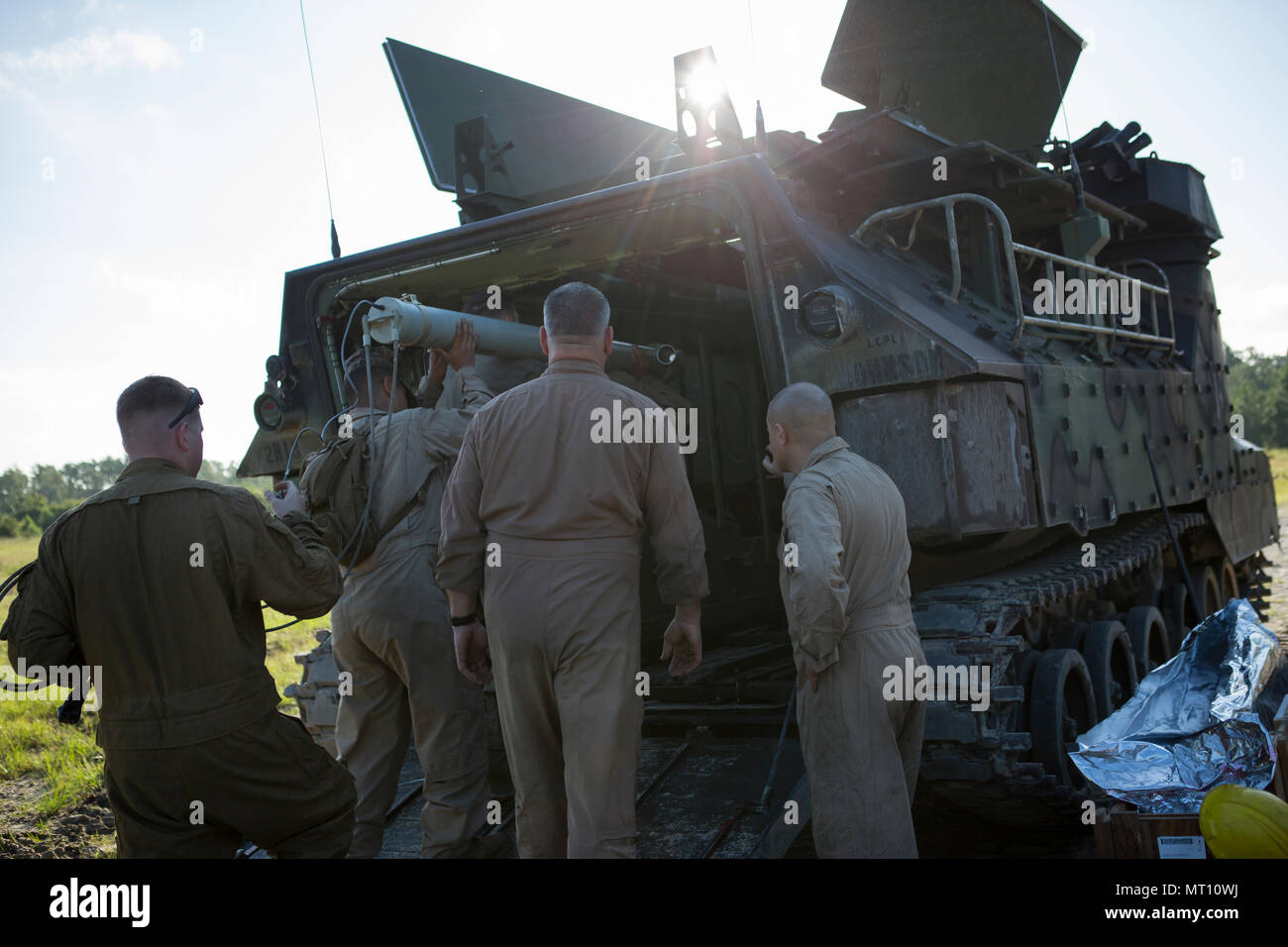 U.S. Marines with 2nd Assault Amphibian Battalion, 2nd Marine Division ...