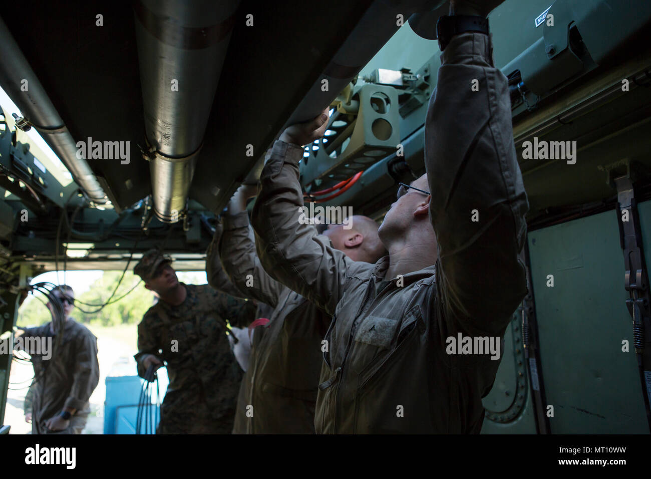 U.S. Marines with 2nd Assault Amphibian Battalion, 2nd Marine Division ...