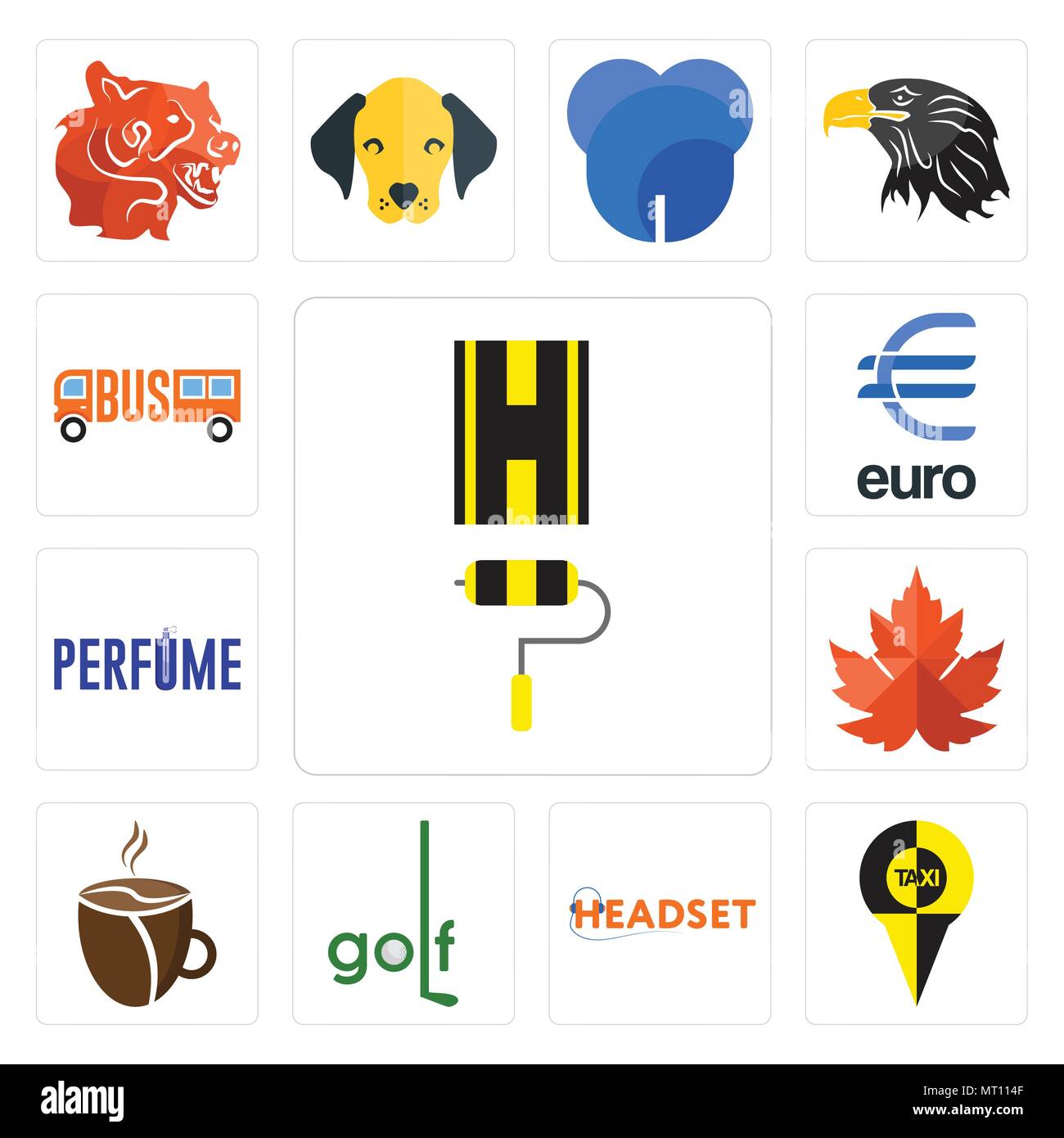 Euro leaf logo hi-res stock photography and images - Alamy