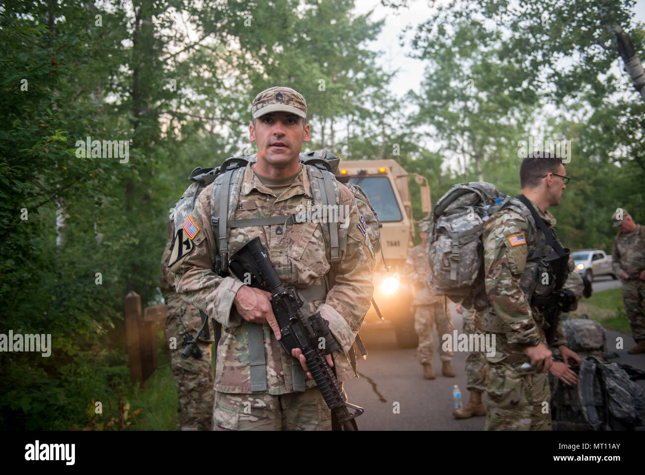 Sgt. 1st Class Daniel Ash, an infantryman with D Co., 1st Battalion ...