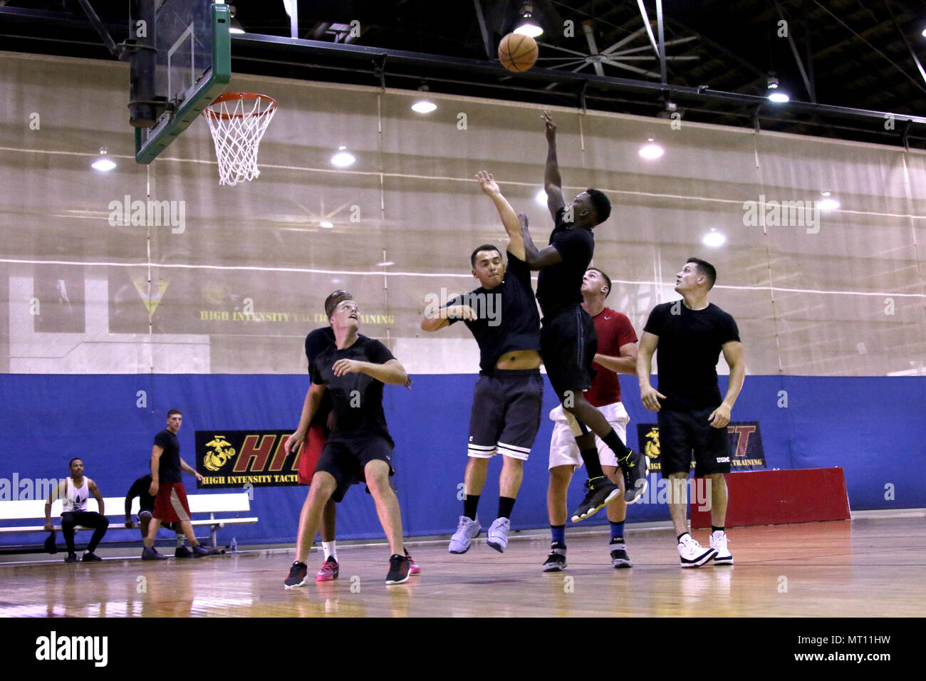 Marines assigned to Headquarters and Headquarters Squadron play ...