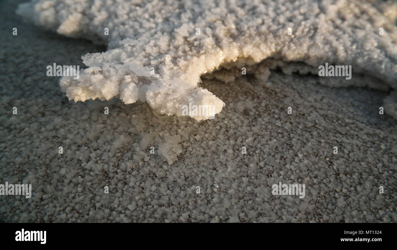 Salt structure close-up in Salt Lake Karum aka Lake Assale or Asale ...