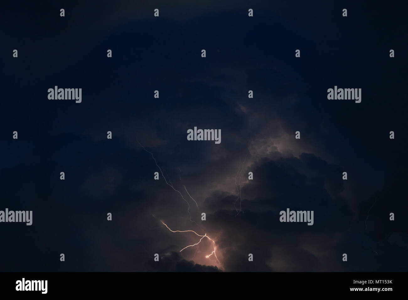 This panoramic image was taken while storm Thunderstorm Clouds with ...