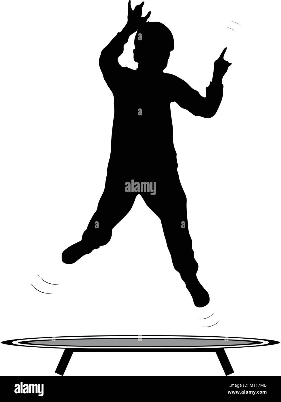 Trampoline child Stock Vector Images - Alamy