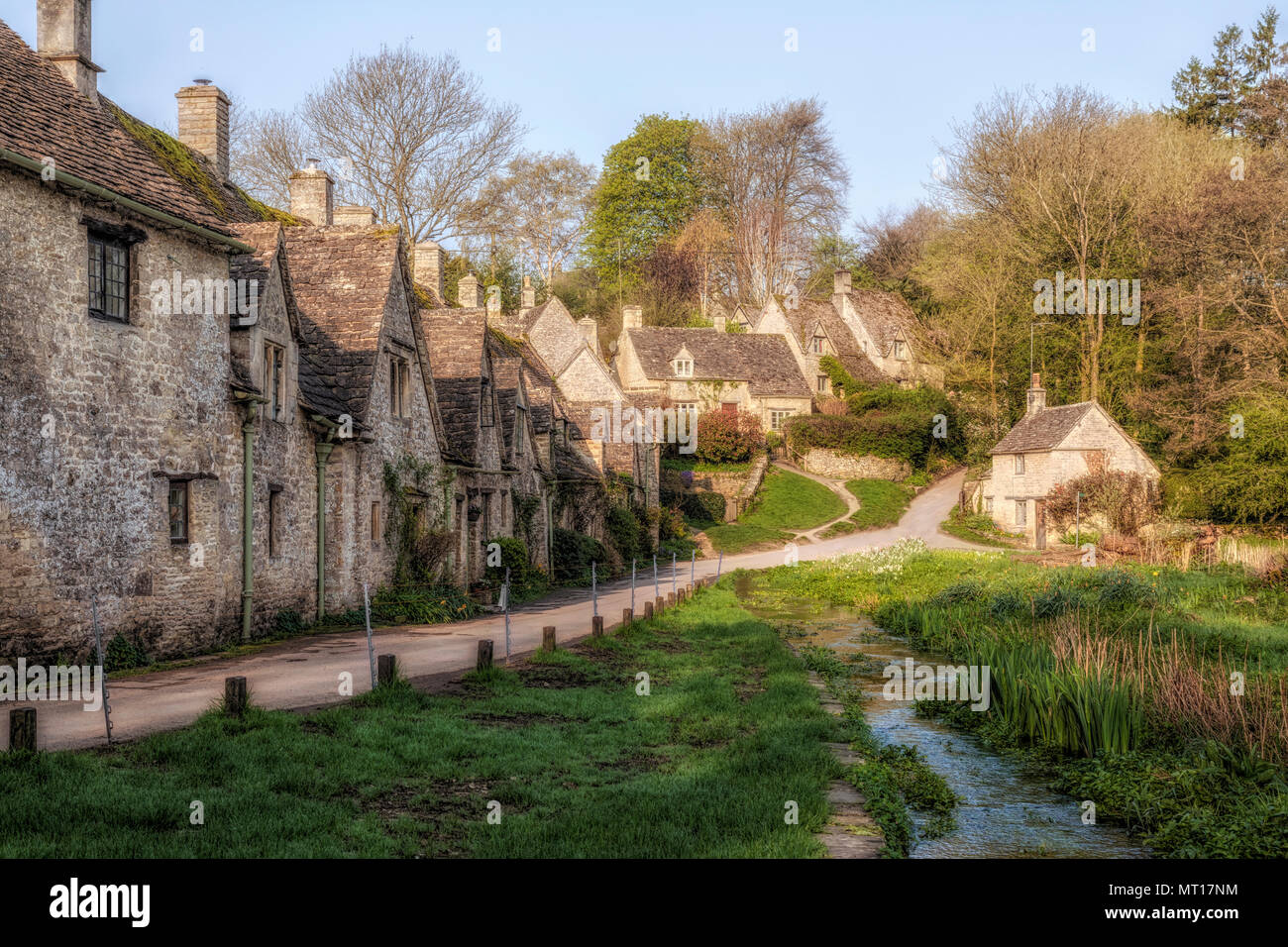 Bibury, Cotswold, Gloucestershire, England, UK Stock Photo - Alamy