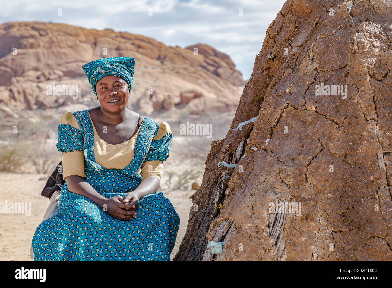 Herero woman in traditional dress hi-res stock photography and images ...
