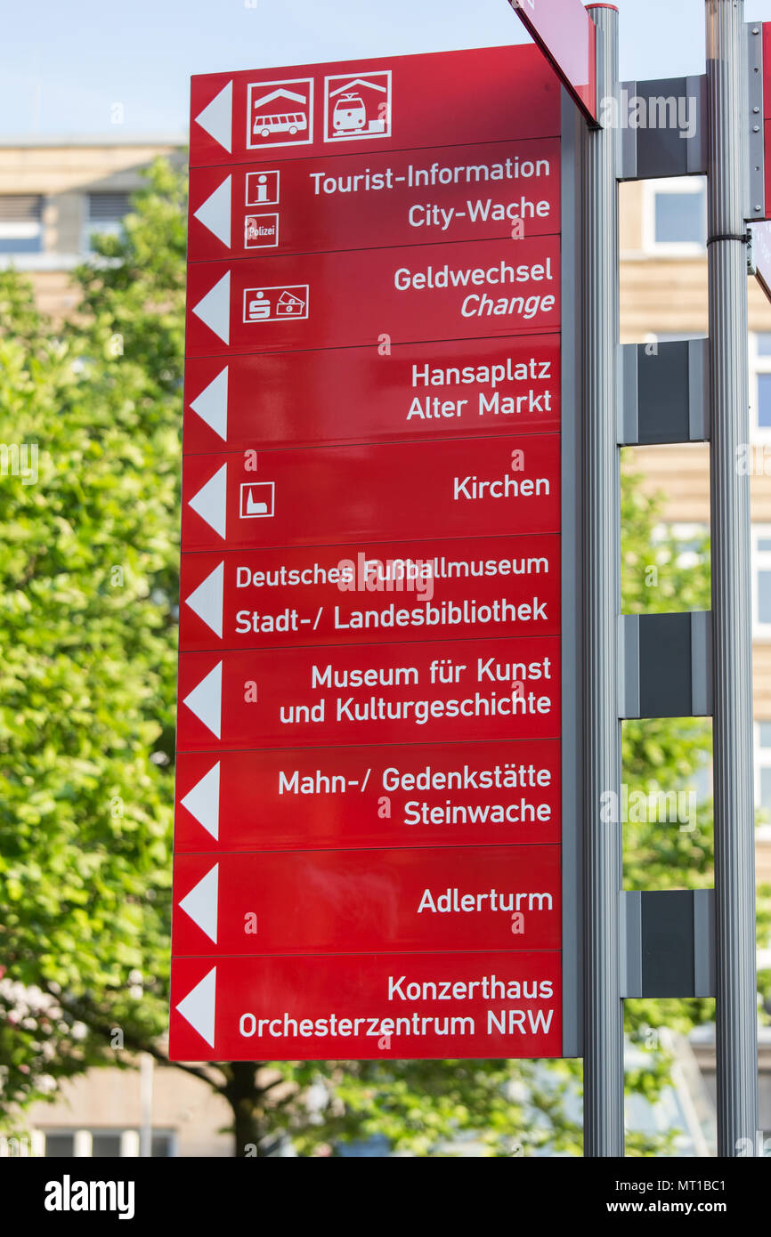 dortmund city signs germany Stock Photo - Alamy